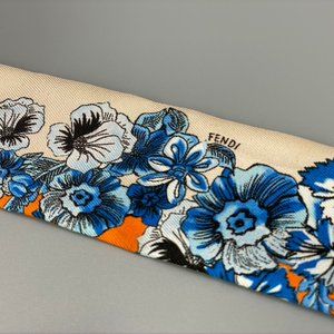 Fendi | Accessories | Authentic Vintage Fendi Silk Twilly Scarf | Poshmark